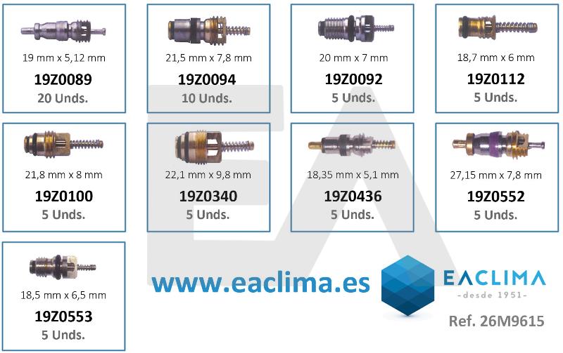 EAClima 26M9615 - Kits Obuses de carga